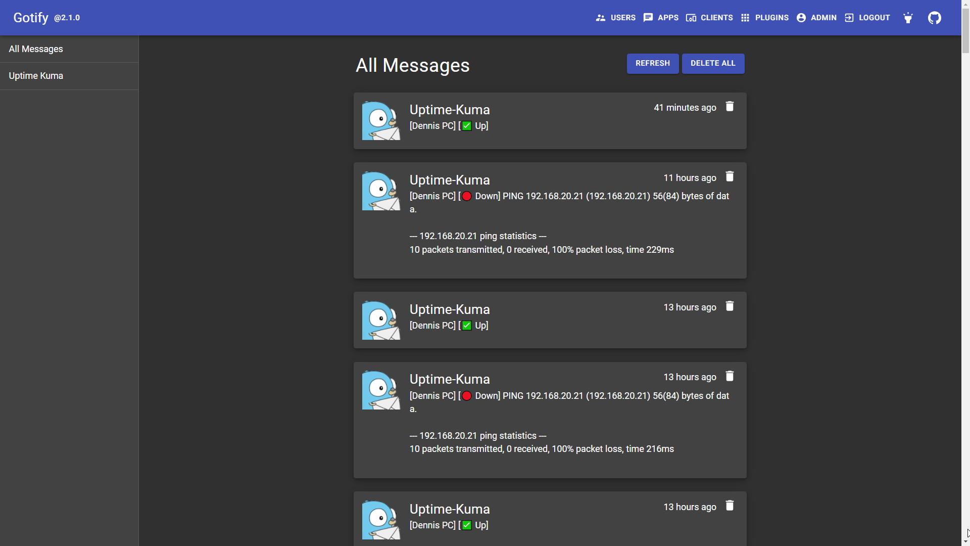 Gotify - Eigener Benachrichtigungsserver mit Docker installieren