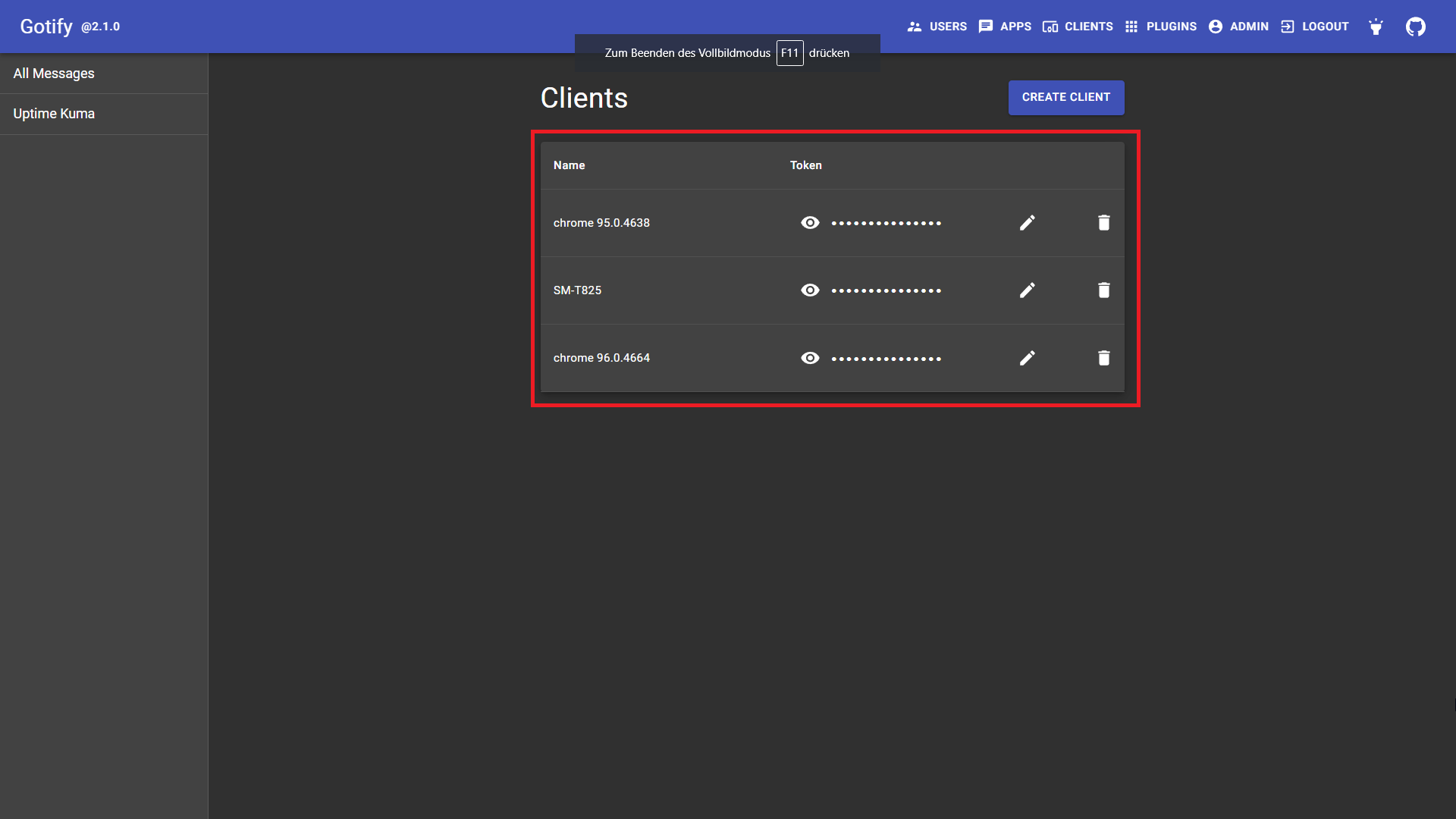 Gotify - Eigener Benachrichtigungsserver mit Docker installieren