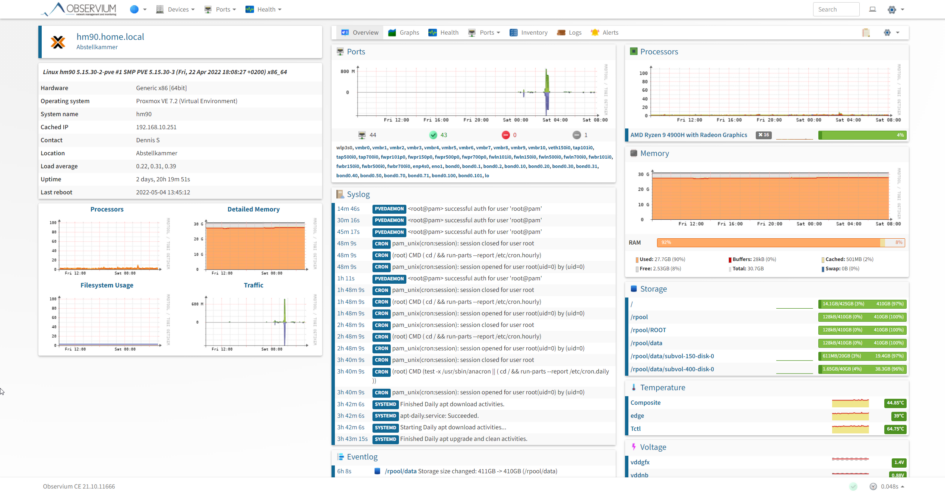 Observium Installation mit Docker - Tutorial und Tipps