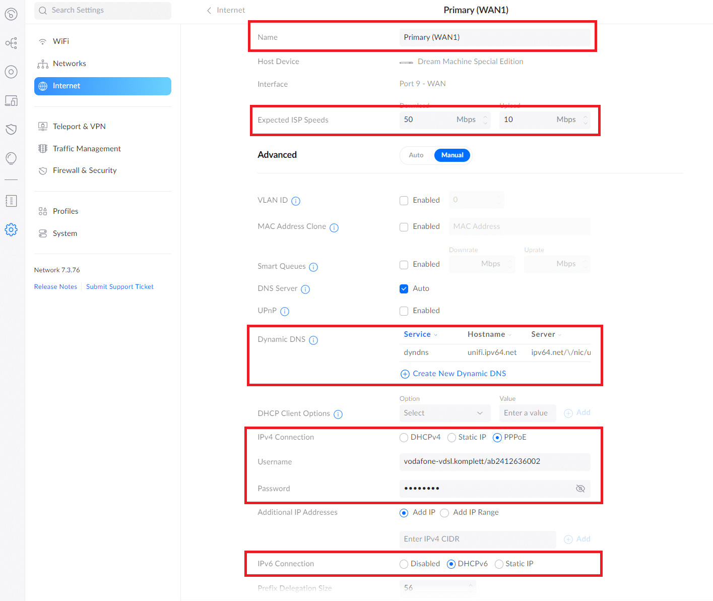 Ubiquiti Unifi - DSL mit PPPoE Konfiguration + Vigor 167 Modem