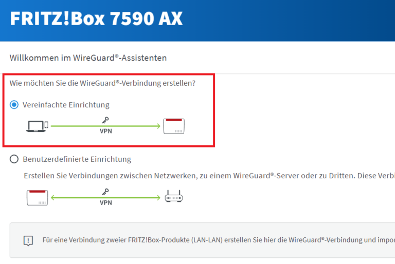 Auf der Fritzbox ein WireGuard VPN einrichten - Anleitung