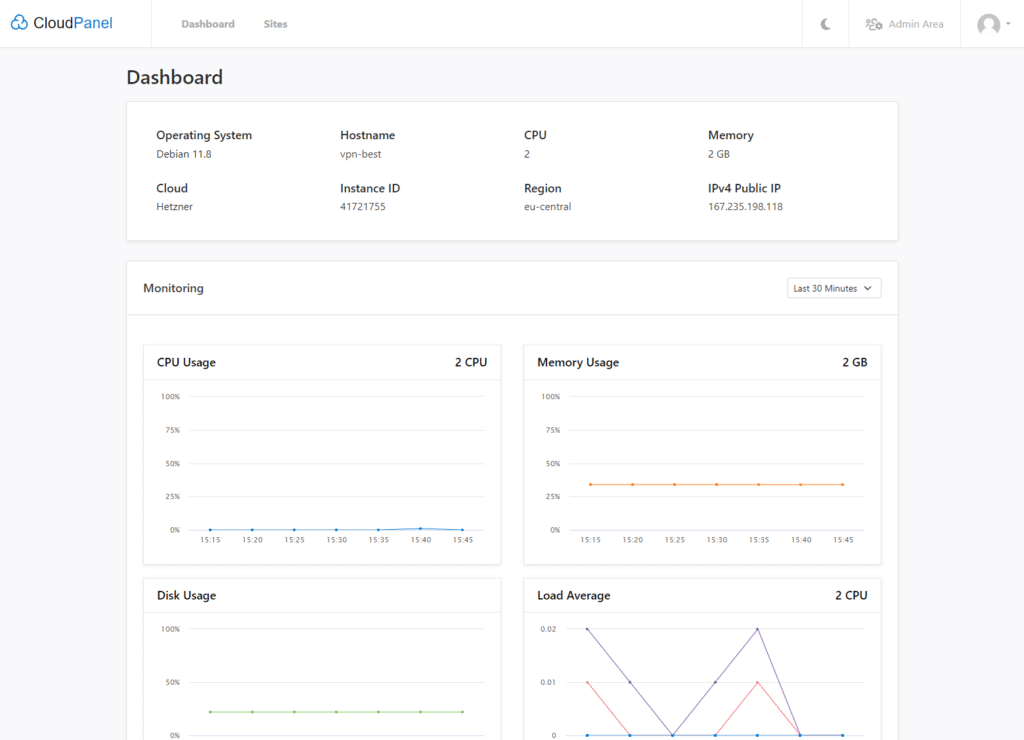 Eins der BESTEN Webhosting Control Panels - Cloudpanel.io
