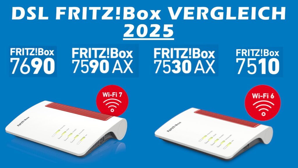 FRITZ!Box DSL Router Vergleich 2025 - Die Besten im Überblick!